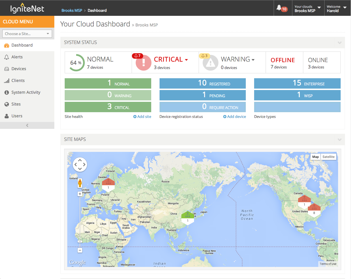 IgniteNet - Achat Cloud