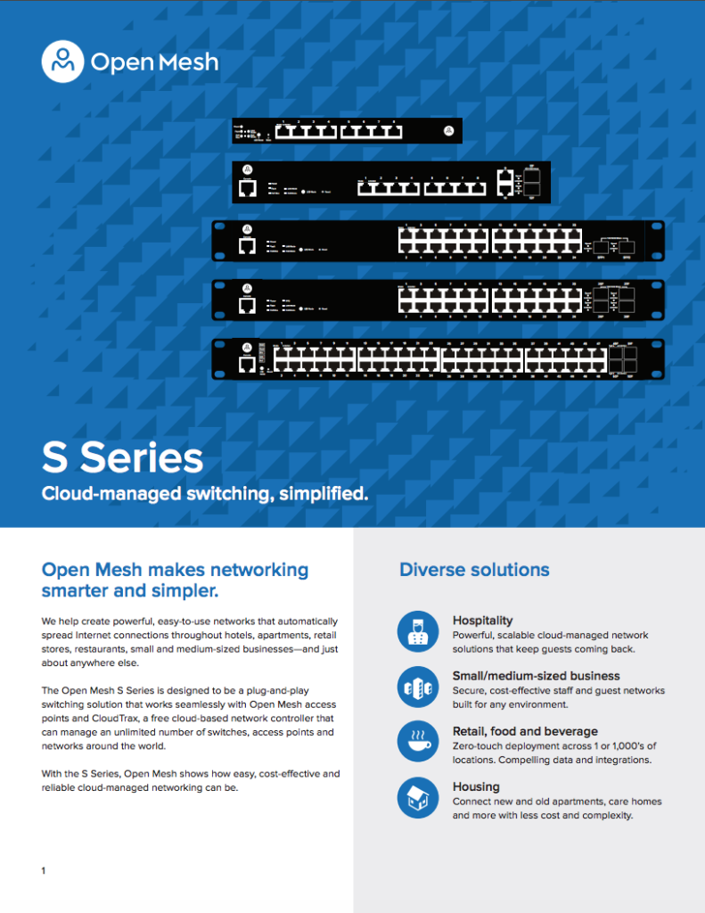 Open Mesh S24-L 24-Port PoE+ Cloud-Managed Switch (250W) - Achat Cloud